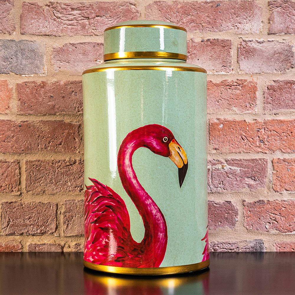 Tropical Flamingo Lidded Jar – Margo & Plum